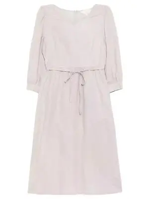 TO B. BY AGNÈS B. V-neck Tie-waist Dress - Purple