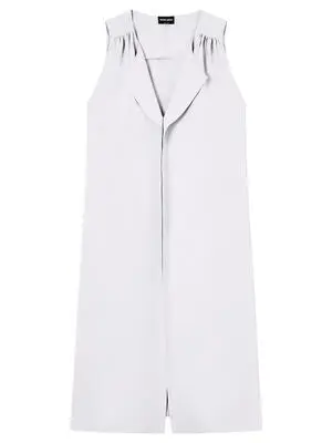 Giorgio Armani Technical Silk Shirt Dress - Grey