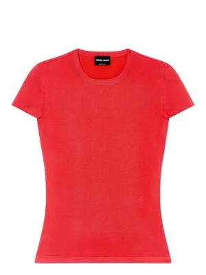 Giorgio Armani Viscose Blend Crew-neck Jumper - Red