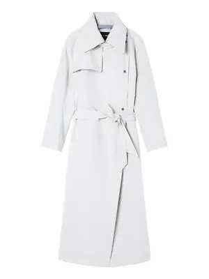 Giorgio Armani Technical Fabric Trench Coat - Grey
