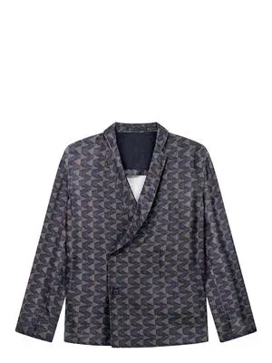 Giorgio Armani Cupro Canvas Single-breasted Jacket - Patterned