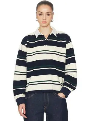 Lioness Preppy Jersey Top - Midnight Stripe