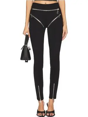 AREA Zipper Brief Legging - Black