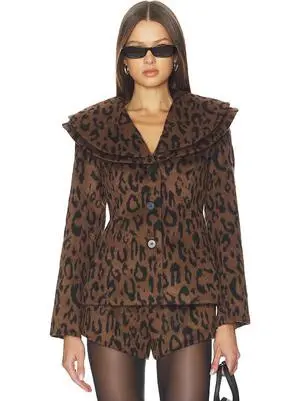 Line & Dot Zahara Jacket - Brown Multi