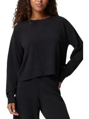 FLORENCE BY MILLS Relaxed Chenille Crewneck Sweater - Black