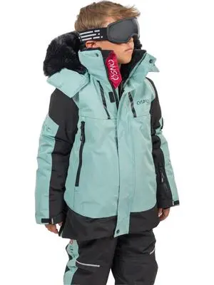 ÖSNO Performance Snowsuit Jacket And Snowpants With Black Fur