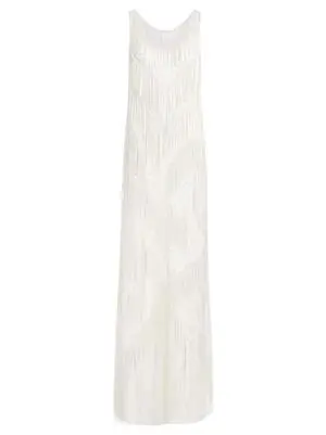 Jenny Packham Symphonie Fringed Gown - Ivory