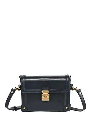 OLD TREND Azalea Leather Crossbody Navy