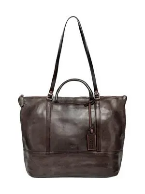 OLD TREND Crocus Genuine Leather Carryall Tote Taupe