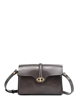 OLD TREND Laurel Leather Crossbody - Grey