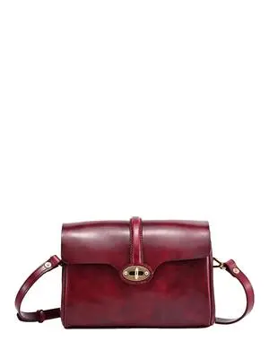 OLD TREND Laurel Leather Crossbody - Maroon