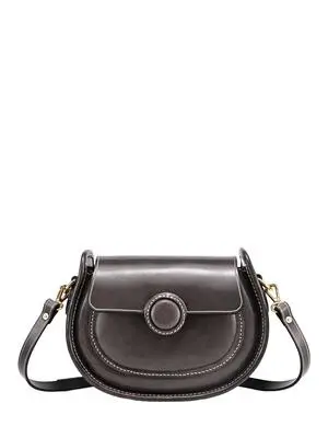 OLD TREND Begonia Genuine Leather Crossbody - Grey