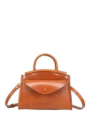 OLD TREND Laurel Structured Satchel Caramel