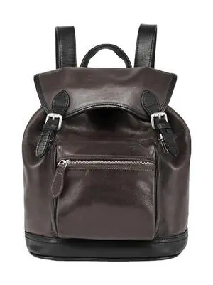 OLD TREND Ficus Leather Backpack Grey