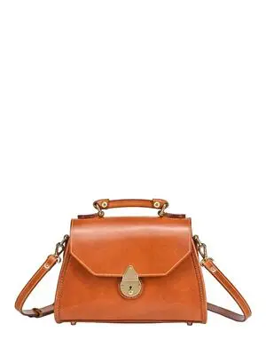 OLD TREND Laurel Leather Satchel Caramel