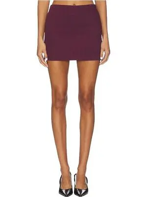 ALL THE WAYS Aurelia Mini Skirt - Wine Plaid