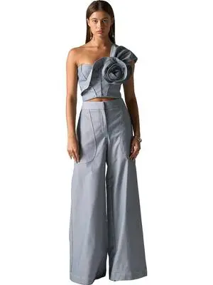 JBQ Oslo Wide-leg Pant - Denim