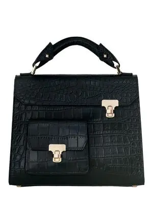 VIE LORIE Vanna Top Handle Bag - Onyx