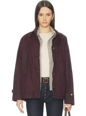 Free People Cori Waxed Jacket - Port Royal