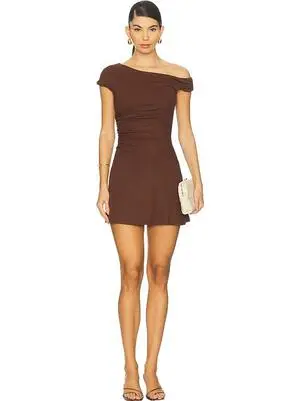 RUNAWAY THE LABEL Talli Mini Dress - Espresso