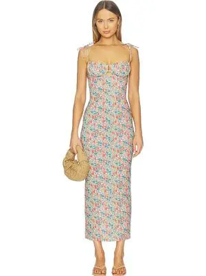 MONTCE Petal Long Slip Dress - Florencia Floral