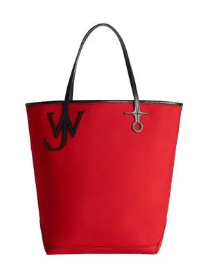 JW Anderson Tall Anchor Canvas Tote - Red/black