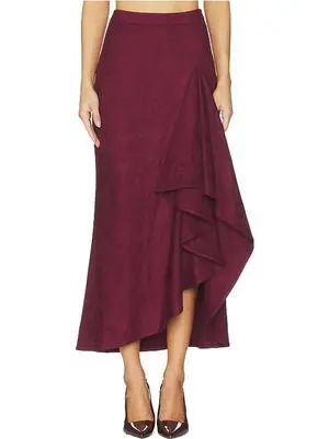 Line & Dot Valen Skirt - Maroon
