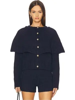 Line & Dot Reese Cape Cardigan - Navy
