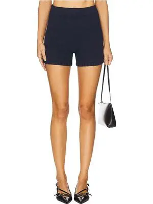 Line & Dot Reese Knit Sweater Shorts - Navy