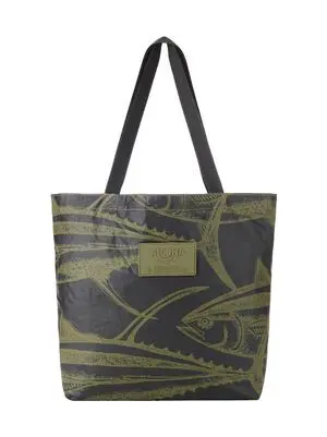 ALOHA COLLECTION Ahi Reversible Tote - Olive/black
