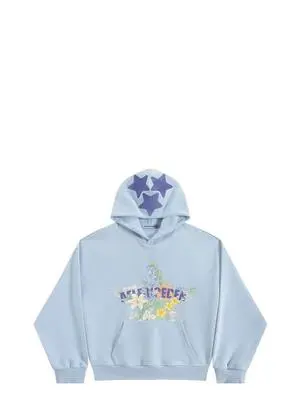 AELFRIC EDEN Floral Star Pullover Hoodie - Blue