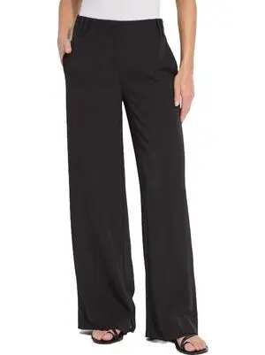 Lyssé Ellison Seamed Wide Leg Trousers - Black