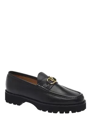 Valentino Garavani Vlogo Signature Loafer - Black