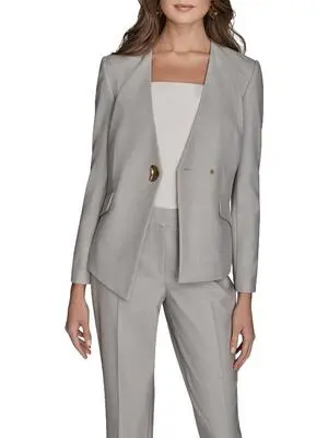 Donna Karan New York Collarless Blazer - Vapor Multi