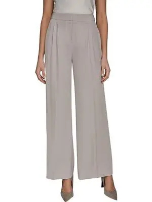 Donna Karan New York Pleated Wide-leg Trousers - Vapor