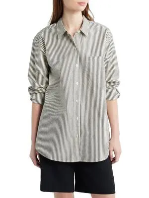 Rails Elsa Stripe Button-up Shirt - Noir Stripe