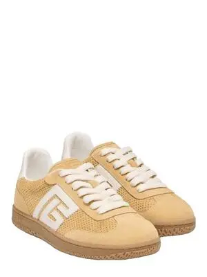 Balmain Swan Suede Trainers - Beige
