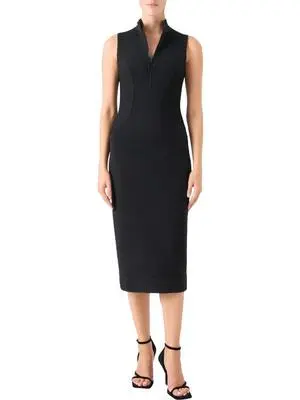 Akris Sleeveless Knit Sheath Dress - Black