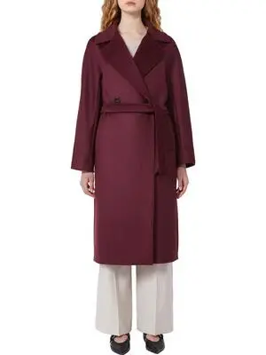 Max Mara Wool Trench Coat - Bordeaux