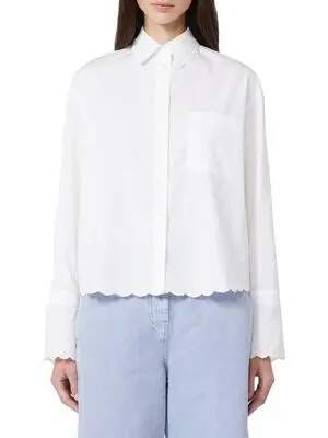 Max Mara Eyelet Button-up Shirt - Ivory