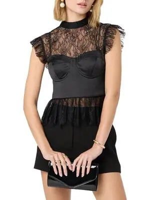 Astr The Label Katarina Corset Top - Black