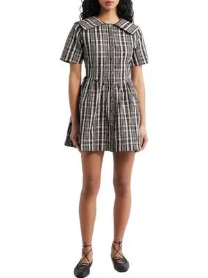 DAMSON MADDER Miley Shirt Dress - Black/white