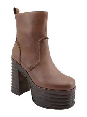 ZIGI Argelia Waterproof Platform Bootie - Brown