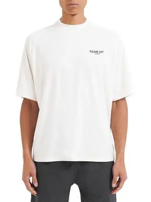 247 BY REPRESENT Team Oversize Graphic T-shirt - Flat White