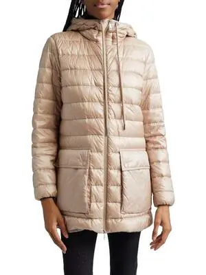 Moncler Jasmin Quilted Hooded Down Puffer Parka - Neutral