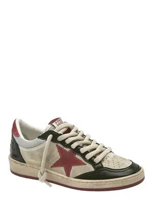 GOLDEN GOOSE Ball Star Sneakers - Beige/green/mint