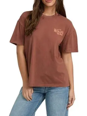 BILLABONG Cotton Graphic T-shirt - Cowhide