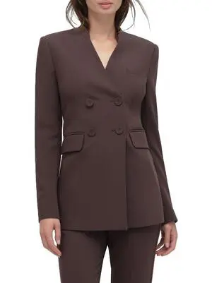 FAVORITE DAUGHTER The Celeste Double Breasted Blazer - Espresso