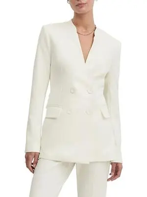 FAVORITE DAUGHTER The Celeste Double Breasted Blazer Ivory