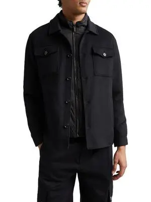 MOORER Dossi Wool & Cashmere Jacket - Nero